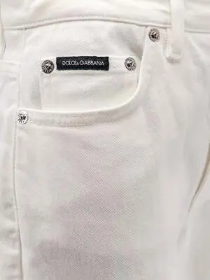 Dolce & Gabbana Audrey White Denim Trousers