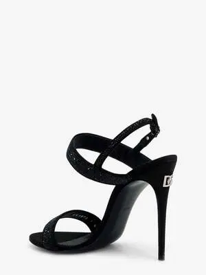 Dolce & Gabbana Embellished Satin Stiletto Sandals - Multicolor