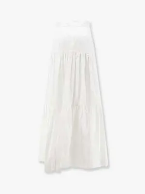 Dolce & Gabbana Flounced Cotton Maxi Skirt