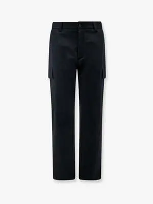 Dolce & Gabbana Cotton Cargo Trousers With Back Metal Logo Patch