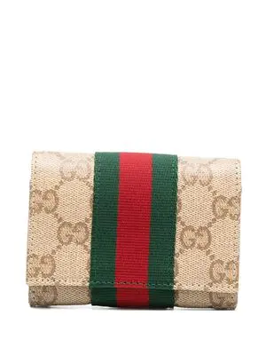 Gucci Web Detail Bifold Card Case - Multicolor