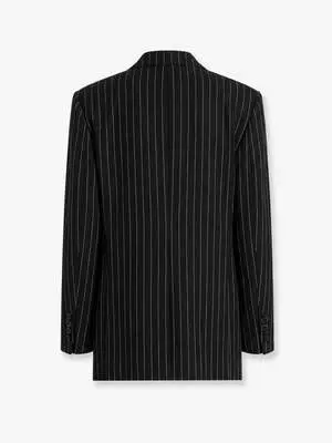 Dolce & Gabbana Sicilia Pinstripe Wool And Linen Blend Blazer