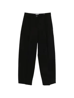 TOTEME Wide Leg Cotton Trousers - Multicolor