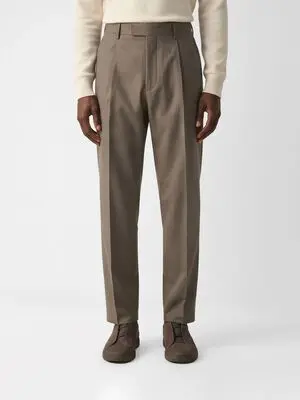 Zegna Tailored Cotton Linen Trousers