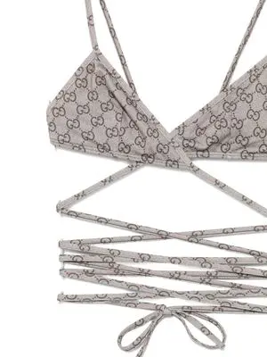Gucci Gg Triangle Bikini Set - Multicolor