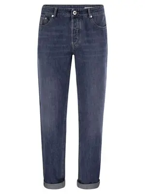 Brunello Cucinelli Traditional Fit Five-pocket Lightweight Denim Trousers - Multicolor
