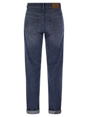 Brunello Cucinelli Traditional Fit Five-pocket Lightweight Denim Trousers - Multicolor