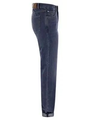 Brunello Cucinelli Traditional Fit Five-pocket Lightweight Denim Trousers - Multicolor