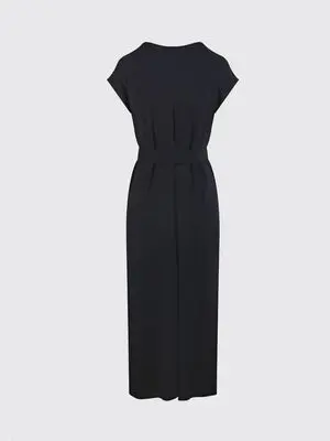 Max Mara Belted Viscose Dress - Brown