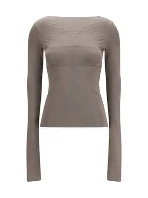 Rick Owens Temple Fitted Top - Gray