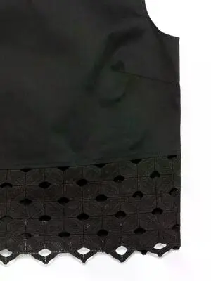 Max Mara Broderie Anglaise Cropped Top