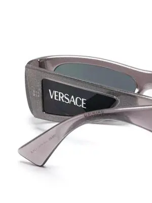Versace Rectangle-frame Sunglasses - Grey