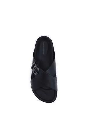 Dolce & Gabbana Leather Criss-cross Strap Sandals