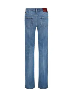 Gucci Flare Stretch Cotton Jeans