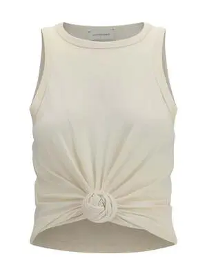 Magda Butrym Knotted Cotton Tank Top