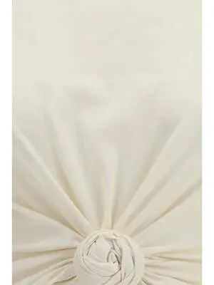 Magda Butrym Knotted Cotton Tank Top