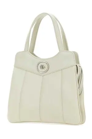Gucci Chalk Leather Small Petite Gg Handbag