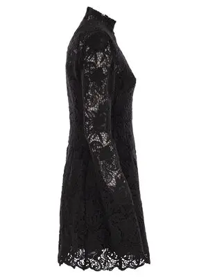 Sportmax Tefrite Floral Macramé Short Dress