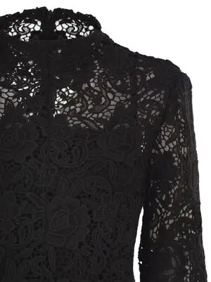 Sportmax Tefrite Floral Macramé Short Dress