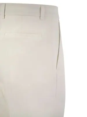 Brunello Cucinelli Leisure Fit Linen Trousers With Darts