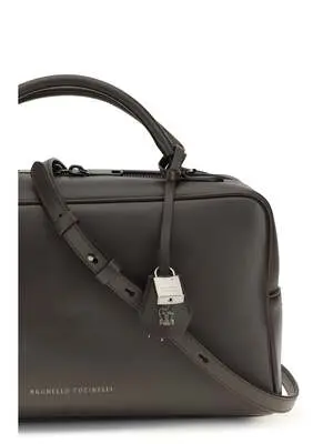 Brunello Cucinelli Boston Explorer Handbag - Brown