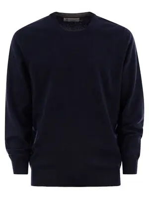 Brunello Cucinelli Crewneck Cashmere Sweater - Blue
