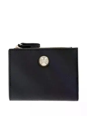 TWINSET Logo-plaque Pebbled Wallet - Black