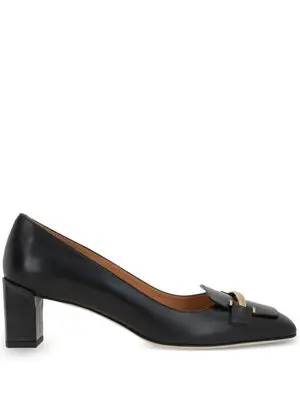 TOD'S Leather Block Heel Pumps - Multicolor