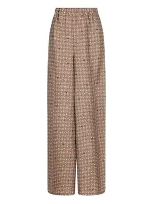 Max Mara Silk & Nylon Trousers - Multicolor