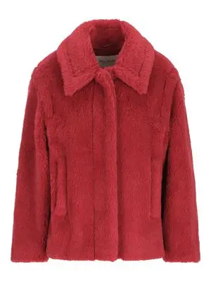 Max Mara Red Fur Coat - Multicolor