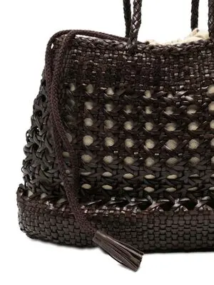 Dragon Diffusion Woven Leather Tote Bag