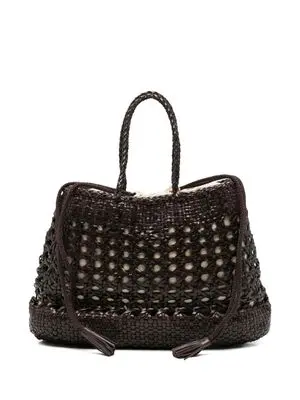 Dragon Diffusion Woven Leather Tote Bag - Multicolor