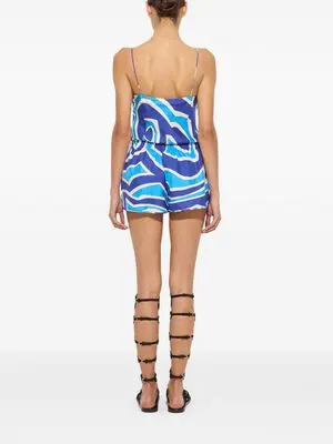 Emilio Pucci Printed Silk Shorts