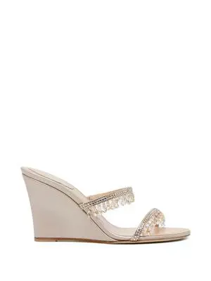 Rene Caovilla Embellished Sandals - Neutrals