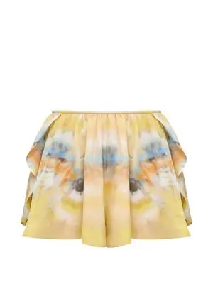 Zimmermann Alchemy Silk Shorts - Multicolor