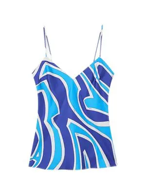 Emilio Pucci Printed Silk Top - Multicolor