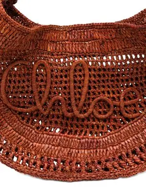 Chloé Summer Banana Raffia Hobo Bag