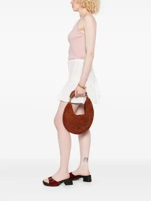 Chloé Summer Banana Raffia Hobo Bag