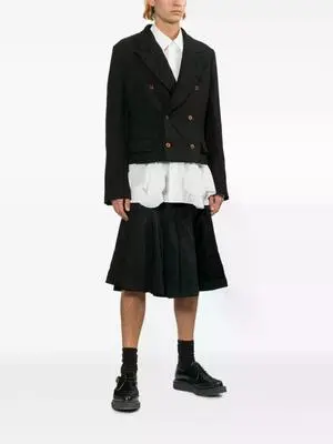 Comme Des Garçons Pleated Shorts - Black