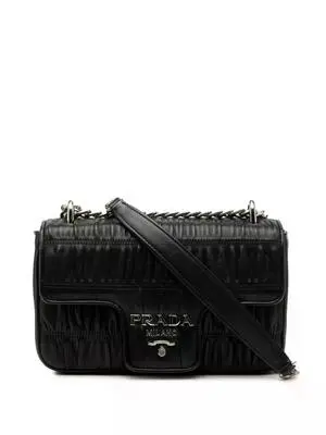 Prada Nappa Gaufre Chain Flap Crossbody Bag
