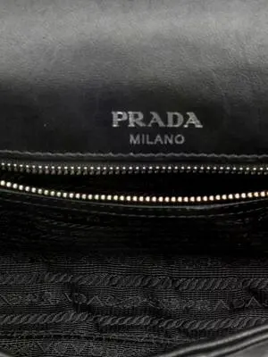 Prada Nappa Gaufre Chain Flap Crossbody Bag