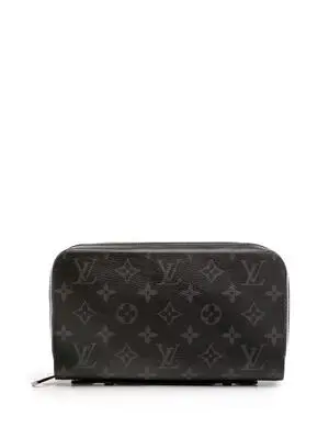 LOUIS VUITTON 2000-2026 Monogram Eclipse Zippy Xl Long Wallets - Black