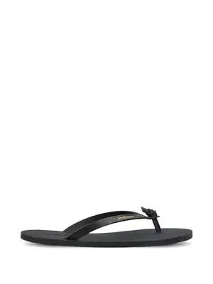 Saint Laurent Pool Knot Detail Sandals - Black