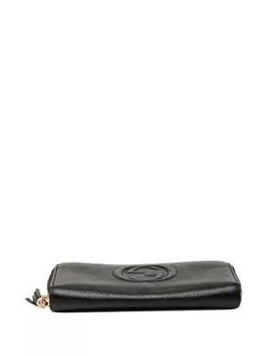 Gucci 2000-2015 Calfskin Soho Zip Around Continental Wallet Long Wallets