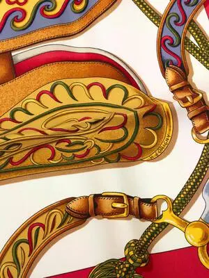 Hermès 20th Century Festival Des Amazones Silk Scarf 90 Scarves - Red