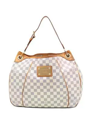 LOUIS VUITTON Damier Azur Galliera Pm Shoulder Bag - White