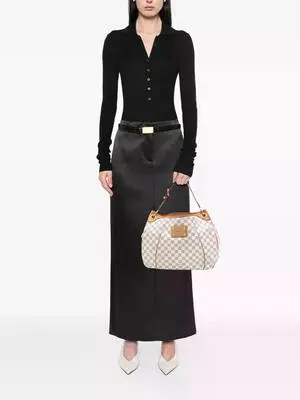 LOUIS VUITTON Damier Azur Galliera Pm Shoulder Bag - White