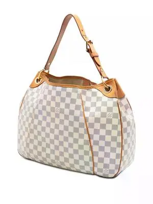 LOUIS VUITTON Damier Azur Galliera Pm Shoulder Bag - White