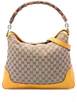 Gucci Gg Canvas Bamboo Diana Satchel