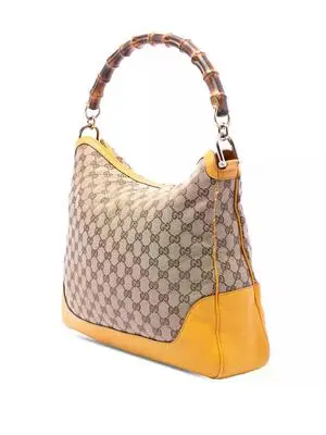 Gucci Gg Canvas Bamboo Diana Satchel